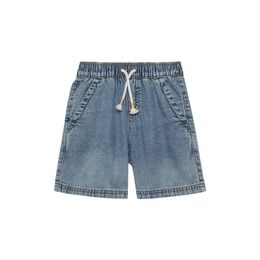 Bermudas s.Oliver JUNIOR, Jungen, Gr. 122, N-Gr, blau used, Web, Obermaterial: 100% Baumwolle, bequem ca. Mitte Oberschenkel, Hosen Bermudas