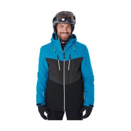 Skijacke Killtec "KSW 45 MN SKI JCKT", Herren, Gr. XXL, schwarz, Obermaterial: 100% Polyester;Futter: 100% Polyester;F&uuml;llung: 100% Polyester, Jacken Skijacke, Trendige, wasserdichte Skijacke mit abnehmbarer Kapuze und Schneefang