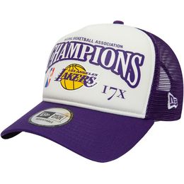 New Era La Lakers Trucker M&uuml;tze Lila 196772003ONE