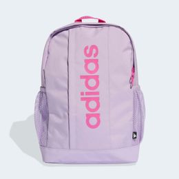 Rucksack adidas Performance "KIDS LINEAR", powder plum, semi lucid fuchsia, Rucks&auml;cke, Jungen, Obermaterial: 100% Polyester, Rucksack, Topseller