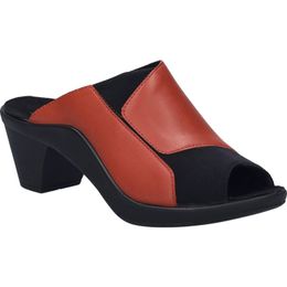 Clog Josef Seibel "St.Tropez 44, rot-kombi", Damen, Gr. 39, rot (rot, kombi), Obermaterial: 80% Rindsleder Leather cow. 20% Textilmaterial TEXMAT., Schuhe Clog