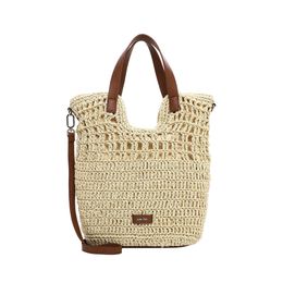 Shopper SURI FREY "Shopper SFY Marley", Damen, Gr. B/H/T: 42cm x 40cm x 14cm 0, beige 400, Papierstroh, Taschen Shopper