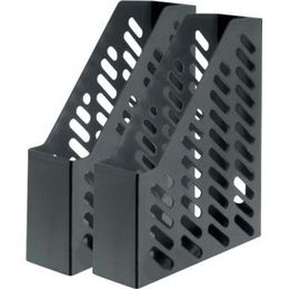 HAN Stehsammler, Breite 76 mm, Kunststoff, 2 St&uuml;ck, schwarz