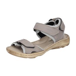 Sandale Josef Seibel "Lene 01, grau-kombi", Damen, Gr. 40, grau (grau, kombi), Obermaterial: 80% Rindsleder Leather cow. 20% Textilmaterial TEXMAT., Schuhe Sandale