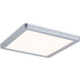 Paulmann LED Panel "Atria Shine IP44 eckig 190x190mm 11,2W 900lm 3000K", grau (chromfarben), 1, H: 2,8cm, 1 Stk., Leuchten, Backlight, LED Panel