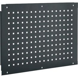 Sch&auml;fer Shop Sch&auml;fer Shop Pure Seitenblende f&uuml;r manuell h&ouml;henverstellbare Arbeitstische AST31, 38 x 10 mm Lochraster, bis 50 kg, Stahl, anthrazitgrau