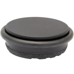 Wagner T&uuml;rstopper BIG DISK BLACK, Stahl, pulverbeschichtet, &Oslash; 100 x H 30 mm, mobil, rutschfest, schwarz, 0,74 kg