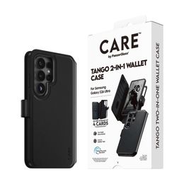 CARE BY PANZERGLASS Handyh&uuml;lle "Tango 2-in-1 Wallet Case mit Qi f&uuml;r Samsung Galaxy S26 Ultra", schwarz, Samsung Galaxy S26 Ultra, H&uuml;llen, Backcover, Schutzh&uuml;lle, Handyschutzh&uuml;lle, Case, Schutzcase, sto&szlig;fest, Handyh&uuml;lle