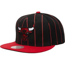 Mitchell & Ness Mitchell And Ness NBA Chicago Bulls Pinstripe Snapback Cap Schwarz HHSS5343-CBUYY-ONE