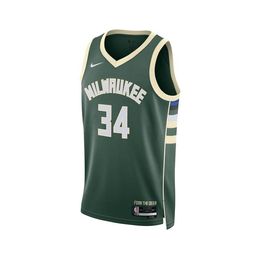 Nike NBA Milwaukee Bucks Icon Edition Giannis Antetokounmpo Dri-fit Swingman Trikot Gr&uuml;n 1894990012XL