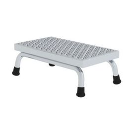 Munk Arbeitspodest, Aluminium, verschwei&szlig;te Rohrkonstruktion, Stufen R 13, Trittfl&auml;che 550 x 300 mm, max. 150 kg, 1 Stufe