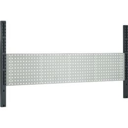 Sch&auml;fer Shop Sch&auml;fer Shop Pure Tischaufbau f&uuml;r Arbeitstische AST31, 2 x Aufbaus&auml;ulen, 1 x Lochwand, B 2000 x H 1035 mm, Stahl, anthrazitgrau/lichtgrau