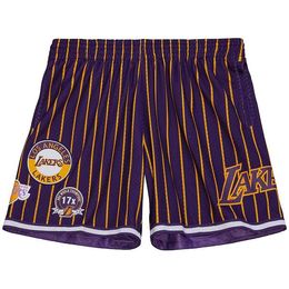 Mitchell & Ness Mitchell And Ness NBA Los Angeles Lakers 17x World Champions Short Lila 201899036S