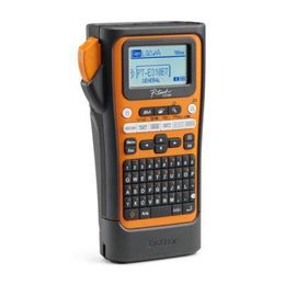 Brother Etikettendrucker P-Touch PT-E310BTVP, monochromer Thermotransferdruck, 180 x 128 dpi, 20 mm/s, Bluetooth/USB, inkl. Zubeh&ouml;r, orange-schwarz
