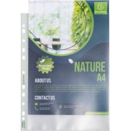 Exacompta Prospekth&uuml;llen Forever&reg;, aus Recycling-Polypropylen, genarbt, 90&micro;, f&uuml;r DIN A4, 50 St&uuml;ck