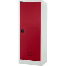 Sch&auml;fer Shop Sch&auml;fer Shop Select Umweltschrank, B 600 x T 500 x H 1585 mm, 3 WHG-Wannen &agrave; 7 Liter, lichtgrau/rubinrot