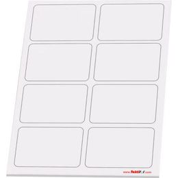Taktische Zeichen Taktifol blanko, rechteckig, selbsthaftend, beschriftbar, trocken abwischbar, 8 Symbole