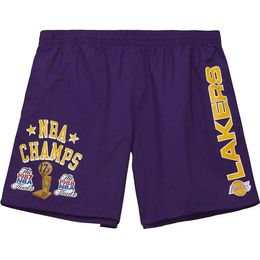 Mitchell & Ness Mitchell And Ness NBA Los Angeles Lakers Team Heritage Woven Short Lila XSHR5404-LALYY_L
