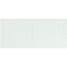 Bott Lochplatte Perfo 1050, Lochgr&ouml;&szlig;e 9,2 x 9,2 mm, B 1050 x T 13 x H 457 mm, Stahlblech pulverbeschichtet, lichtgrau RAL 7035