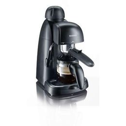 Severin Espressomaschine KA 5978, Siebtr&auml;ger f&uuml;r Kaffeepulver, 0,2 l Wassertank, 3,5 bar, Kombischalter Espresso/Dampf, abnehmbare Abtropfschale, Schwarz
