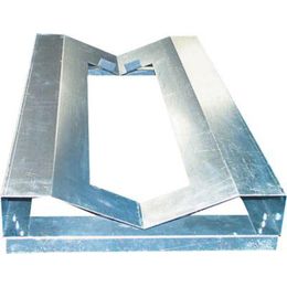 Regal-Fasspalette, verzinkt, Stahl, f&uuml;r Lagerung liegender F&auml;sser auf Tr&auml;gerprofilen, B 580 x T 1115 x H 140 mm, f&uuml;r Grund- und Anbau- Umweltregale