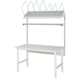 Rau Packtischsystem 01 Arbeitstisch-Serie Tom, B 2000 x T 1000 x H 760-1080 mm, Melamin-Platte, bis 500 kg