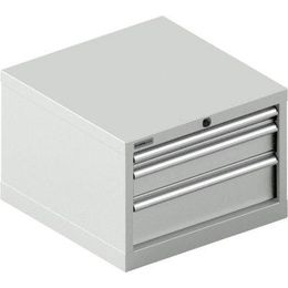 Sch&auml;fer Shop Sch&auml;fer Shop Select Schubladenschrank 27-27, 3 Sch&uuml;be, bis 75 kg, B 564 x T 572 x H 400 mm, lichtgrau/lichtgrau