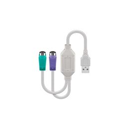 goobay USB-Konverter/Adapter USB auf PS/2 95431)