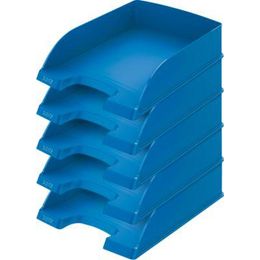 Leitz&reg; Ablagekorb Standard 5227, Kunststoff, 5 St&uuml;ck, blau