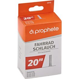 Fahrradschlauch Prophete "Fahrradschlauch", schwarz, Fahrradschl&auml;uche, 48mm, Autoventil (AV), 20 Zoll (50,80cm), Fahrradschlauch