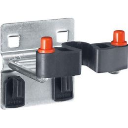 Bott Doppel-Werkzeugklemme Perfo, flexibel &Oslash; 15-25 mm, mit Grundplatte, B 78 x T 86 x H 64 mm, Metall verzinkt/Gummi, silber-schwarz