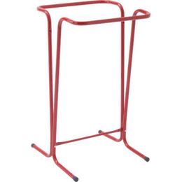 M&uuml;llsacktr&auml;ger Mottez, f&uuml;r M&uuml;lls&auml;cke mit Volumen 100/110 l, station&auml;r, B 450 x T 460 x H 750 mm, Stahlrohr lackiert, rot