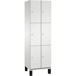 C+P Schlie&szlig;fachschrank Cambio, 6 F&auml;cher, auf F&uuml;&szlig;en, 1980x600x525mm