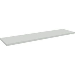 Sch&auml;fer Shop Sch&auml;fer Shop Pure Ablegeboden f&uuml;r manuell h&ouml;henverstellbare Arbeitstische AST31, Spanplatte, St&auml;rke 25 mm, bis 30 kg, B 1490 x T 365 x H 55 mm, lichtgrau