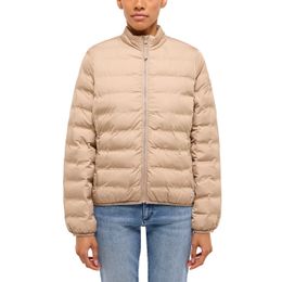 Outdoorjacke Mustang "Damen Style Twin Hills", Damen, Gr. XL, beige, Canvas, 100% Polyester, unifarben, slim fit, Jacken Outdoorjacke