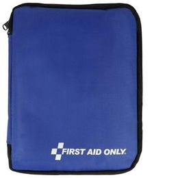 Erste-Hilfe-Tasche FIRST AID ONLY, mit 49-teiligem Inhalt, wasserabweisend, B 240 x T 70 x H 180 mm, Nylon, blau