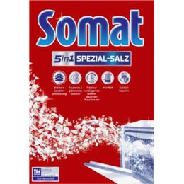 Somat 5-in-1 Spezial-Sp&uuml;lmaschinensalz, 1,2 kg, grobk&ouml;rnig, Antikalk-Aktiv, f&uuml;r Geschirrsp&uuml;lmaschinen
