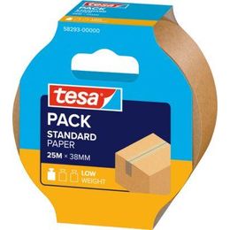 Paketklebeband Tesapack Paper Standard ecoLogo, f&uuml;r Pakete bis zu 10 kg, B 38 mm x L 25 m, FSC zertifiziertes Papier, braun