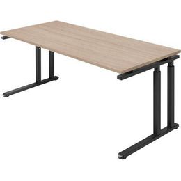 Sch&auml;fer Shop Sch&auml;fer Shop Select Schreibtisch SET UP, C-Fu&szlig;gestell, 1800x800, eiche/graphit