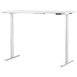 Sch&auml;fer Shop Sch&auml;fer Shop Genius Schreibtisch MODENA FLEX, elektrisch h&ouml;henverstellbar, Rechteck, T-Fu&szlig;, B 2000 x T 800 mm, wei&szlig;/wei&szlig;
