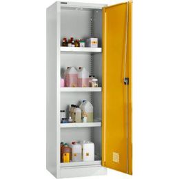Sch&auml;fer Shop Sch&auml;fer Shop Select Umweltschrank, B 600 x T 500 x H 1935 mm, 4 Wannen &agrave; 11 l, lichtgrau/goldgelb