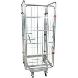 Nestbarer Rollbeh&auml;lter, 4-seitig, verzinkt, Traglast 500 kg, ohne ZB
