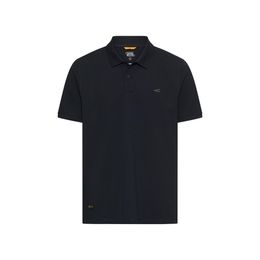 Poloshirt Camel Active, Herren, Gr. XXL, schwarz navy, Jersey, Obermaterial: 95% Baumwolle, 5% Elasthan, unifarben, normal h&uuml;ftbedeckend, Rundhals, B&uuml;ndchen, Shirts Poloshirt, kurzarm, mit Logo-Stickerei