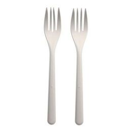 Papstar Mehrweg Gabel Polypropylen wei&szlig; 18,5 cm, bis 100 &deg;C, sp&uuml;lmaschinenfest bis 65 &deg;C, 125x nutzbar, 50er Pack