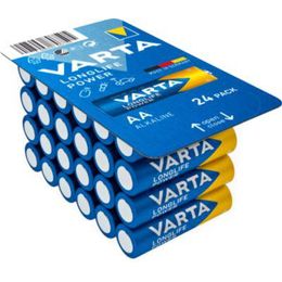 Batterien Varta Longlife Power, Mignon AA, Spannung 1,5 V, Big Box mit 24 St&uuml;ck