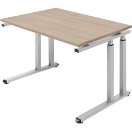 Sch&auml;fer Shop Sch&auml;fer Shop Select Schreibtisch SET UP, C-Fu&szlig;gestell, 1200x800, eiche/wei&szlig;alu