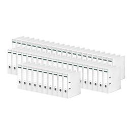 Sch&auml;fer Shop 5x 10er-Set Sch&auml;fer Shop Select Ordner DIN A4, R&uuml;cken 80 mm, mit Griffloch, PP, wei&szlig;