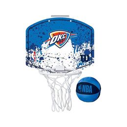 Wilson NBA Oklahoma City Thunder Team Mini Hoop Basketball Set Mini Basketballkorb Silber WTBA1302OKC-1SIZE