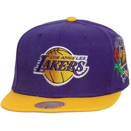 Mitchell & Ness Mitchell And Ness NBA Los Angeles Lakers Patch Snapback Cap Schwarz HHSS4523-LALYY-ONE