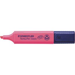 Staedtler Textmarker Textsurfer Classic, Keilspitze, Strichst&auml;rke 1-5 mm, nachf&uuml;llbar, mit Drehkappe, Recycling-Kunststoff, Schreibfarbe pink, 1 St&uuml;ck